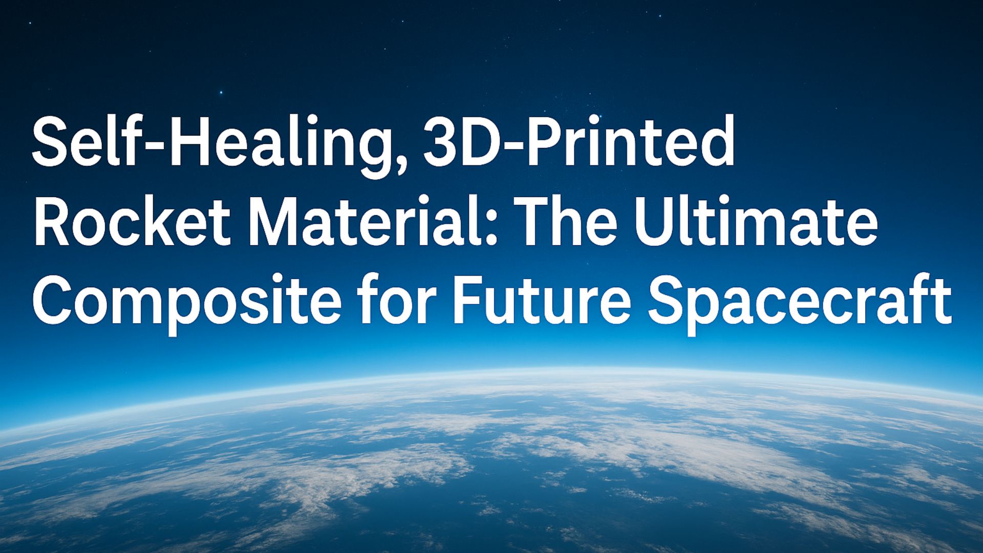 Self-Healing, 3D-Printed Rocket Material: The Ultimate Composite for ...